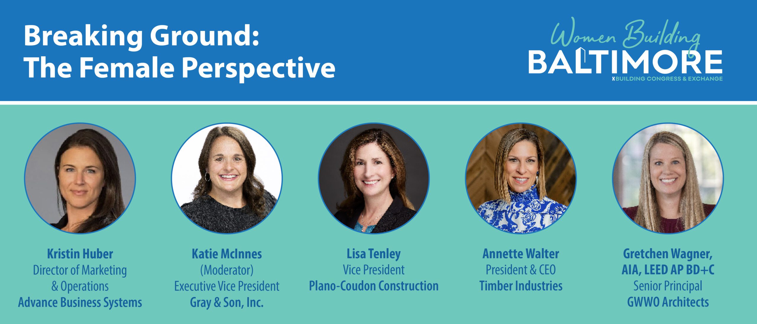 Women Building Baltimore | Breaking Ground: The Female Perspective ...