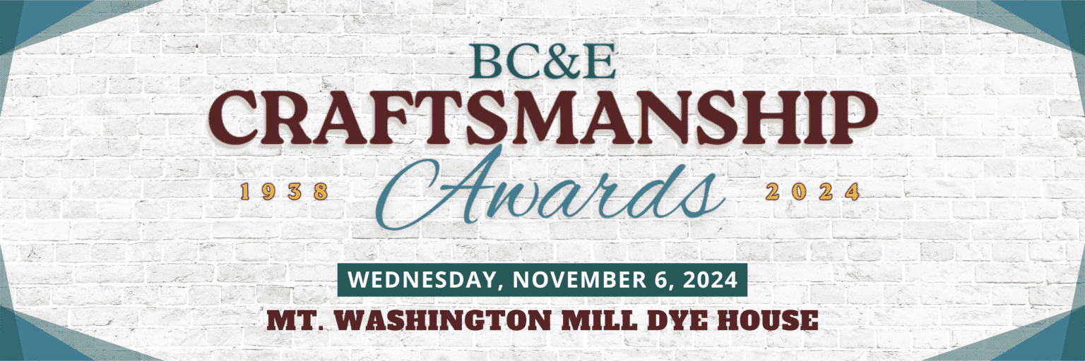 86th Annual Craftsmanship Awards - Building Congress & Exchange